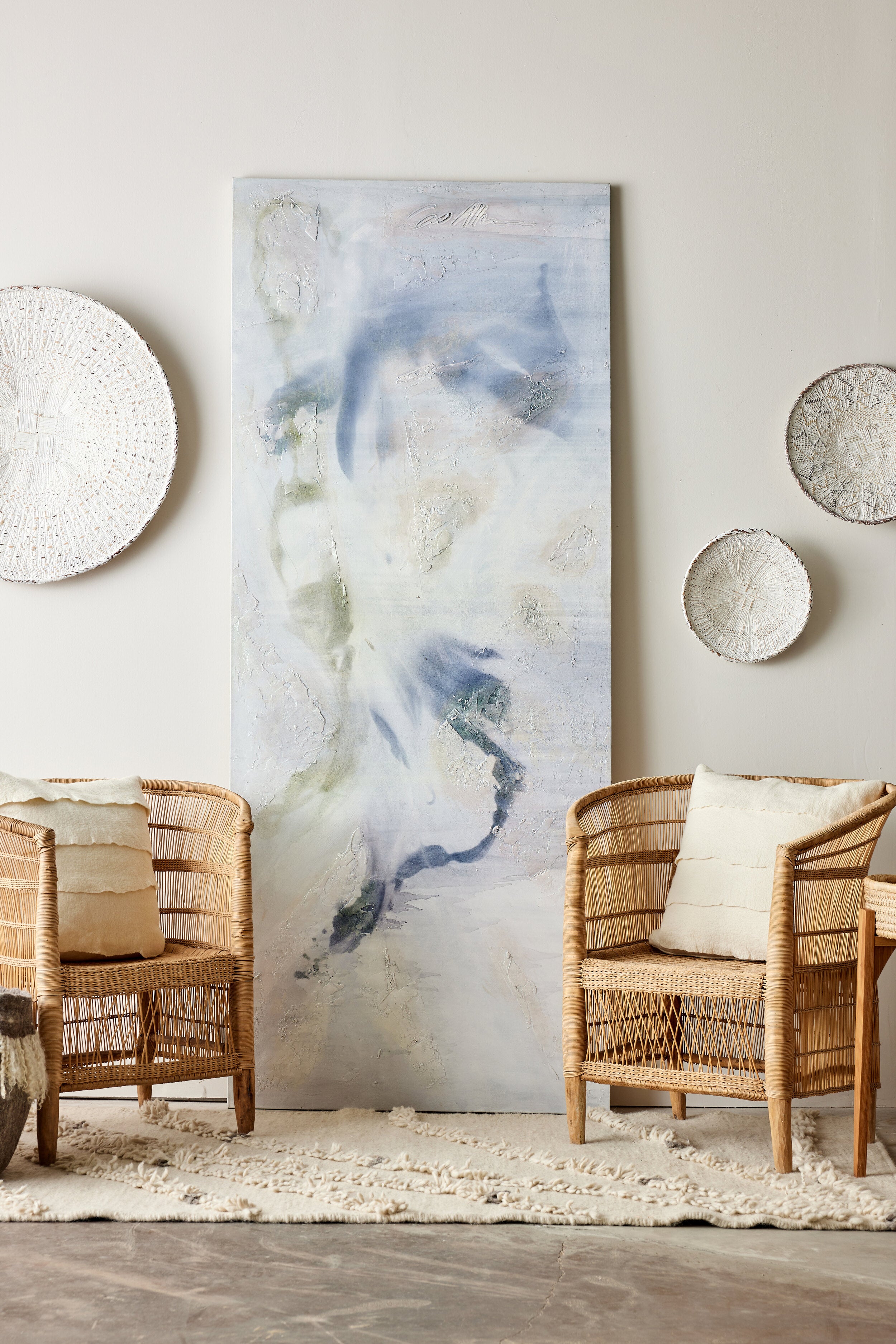 “Interpretation” by Caro Allum – Enamel on Canvas – Kanju Interiors