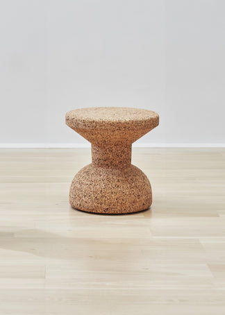 Wiid Slim African Cork Stool | Modern Cork Accent Stool | Dark Cork ...