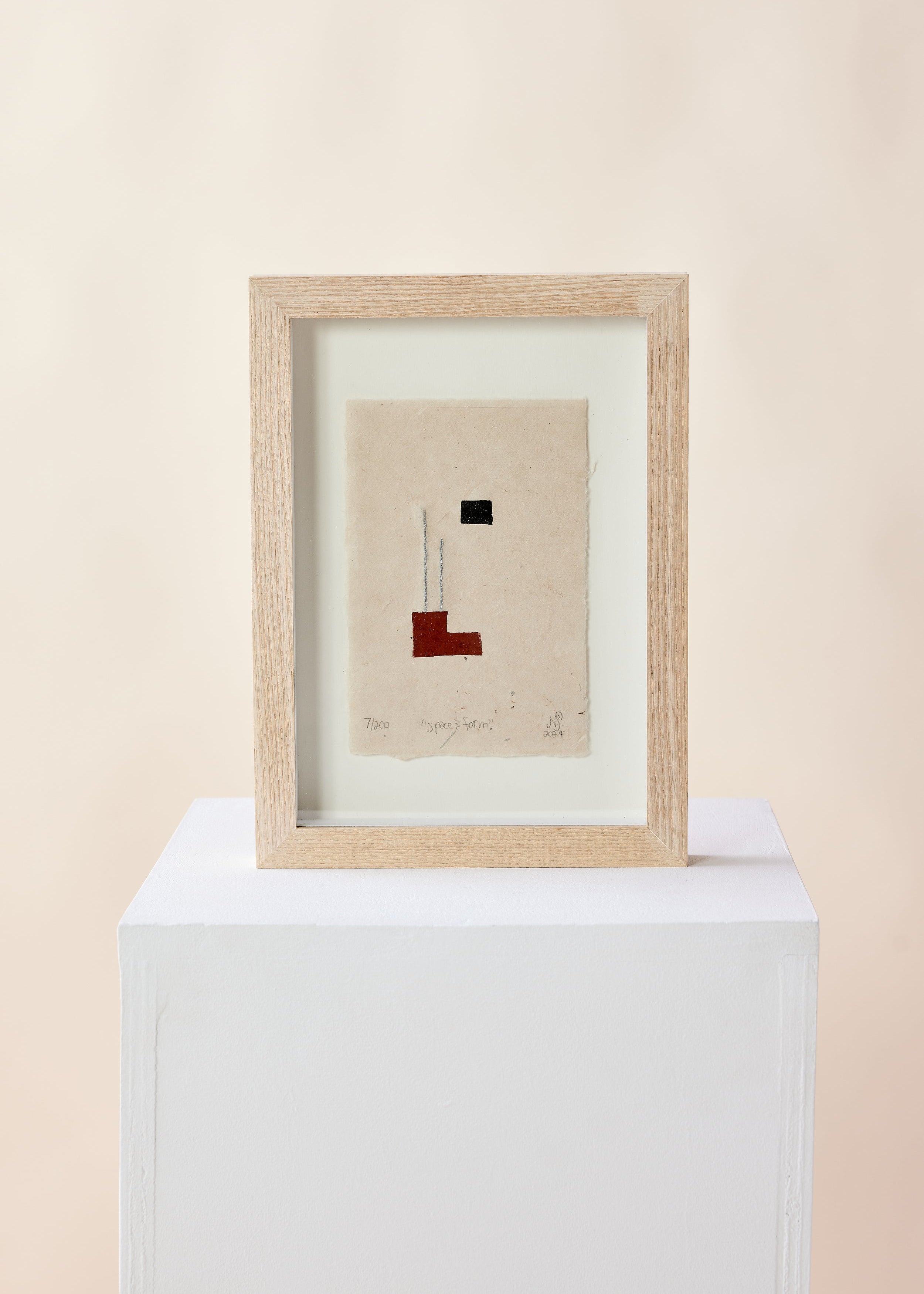 Elemental Linocut Series - Form and Space – Kanju Interiors