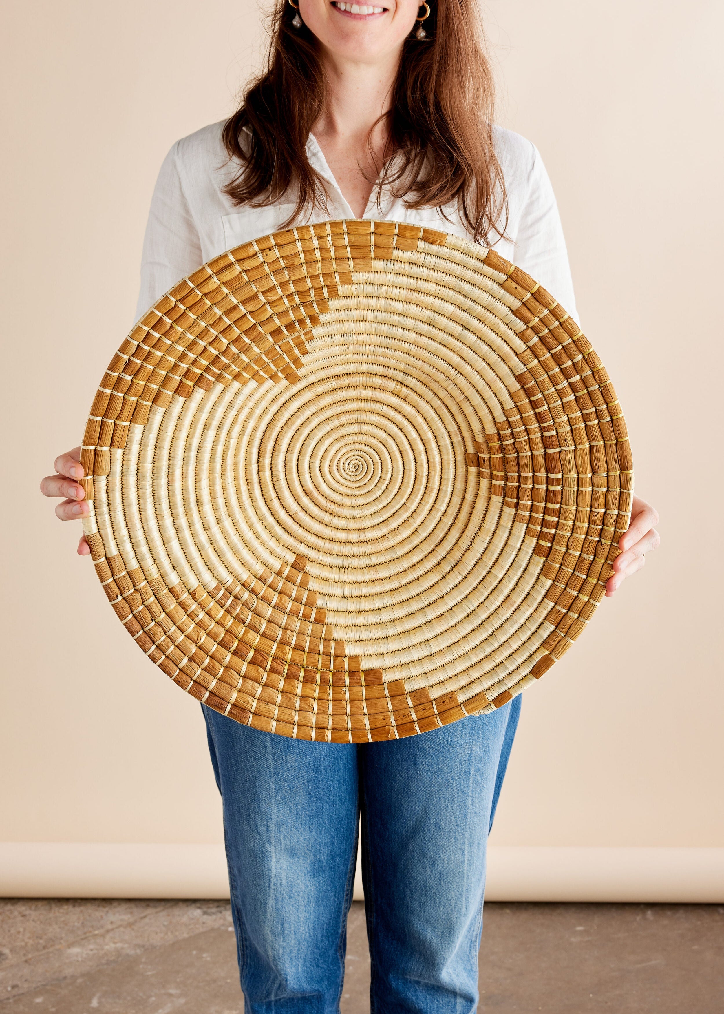 Handwoven Maua Banana Bark Wall Basket, Tanzanian Artisan Craft – Kanju ...