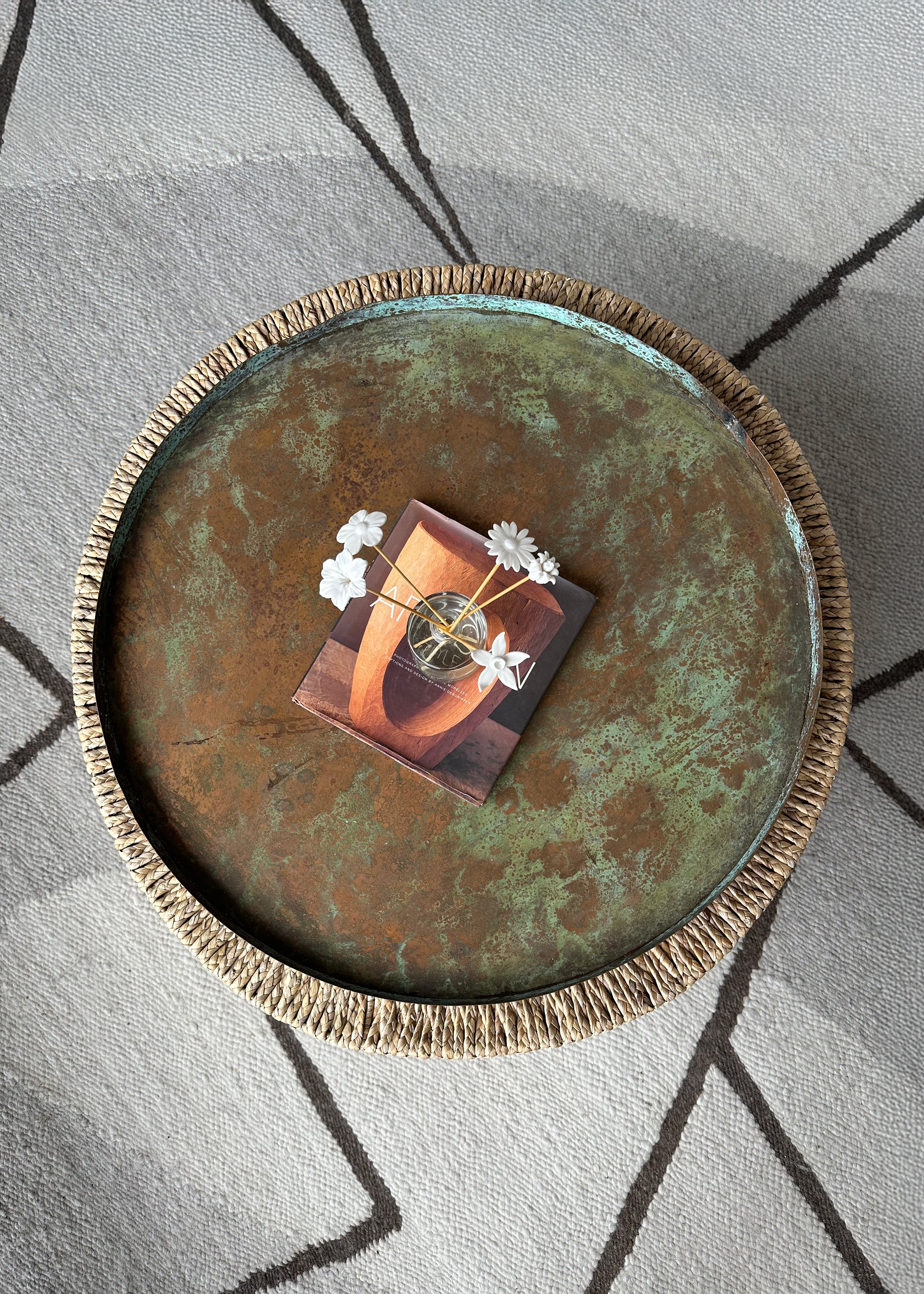Raw Patina Copper Tray – Kanju Interiors