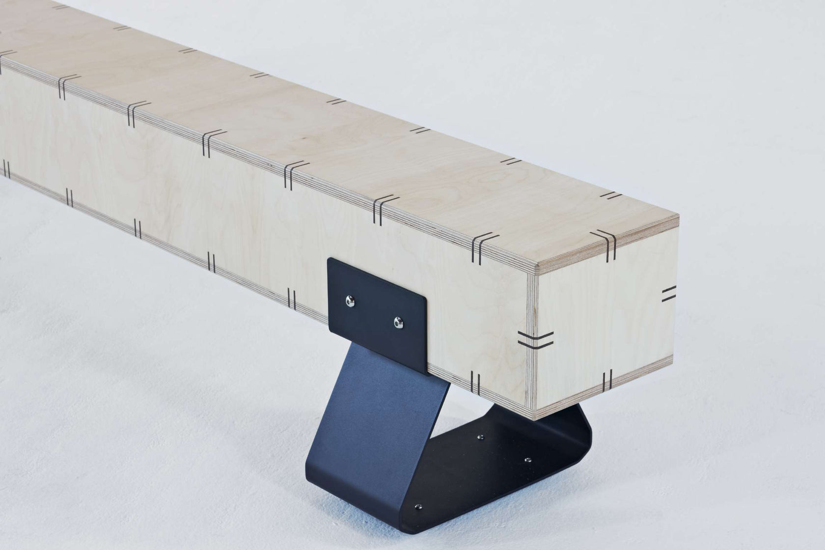 Modern Boho Wood Bench: Wiid [o] Birch Bench – Kanju Interiors